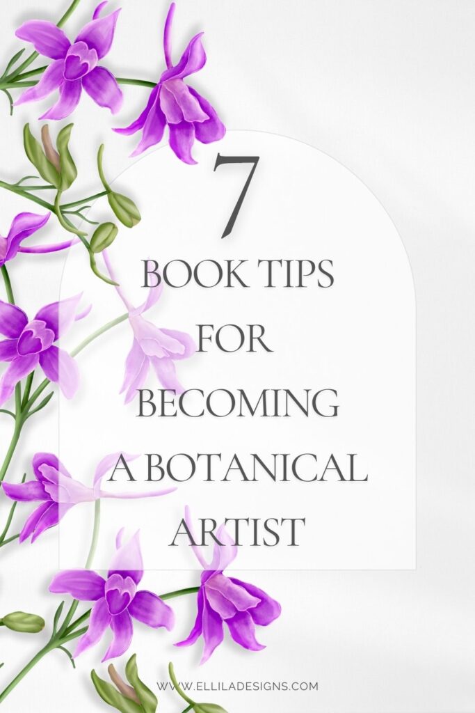 How to draw flowers and botanicals - book tips - elliladesigns.com